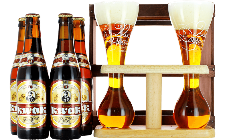 Coffret Kwak - bière Kwak - verre Kwak - bière belge - verre à bière unique, particulier,